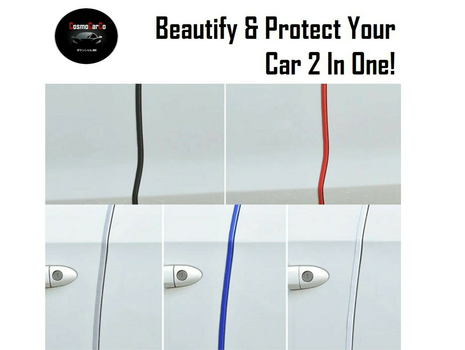 Car Door Edge Protector 10M Metal U-Shape Door Edge Trim Guard ...