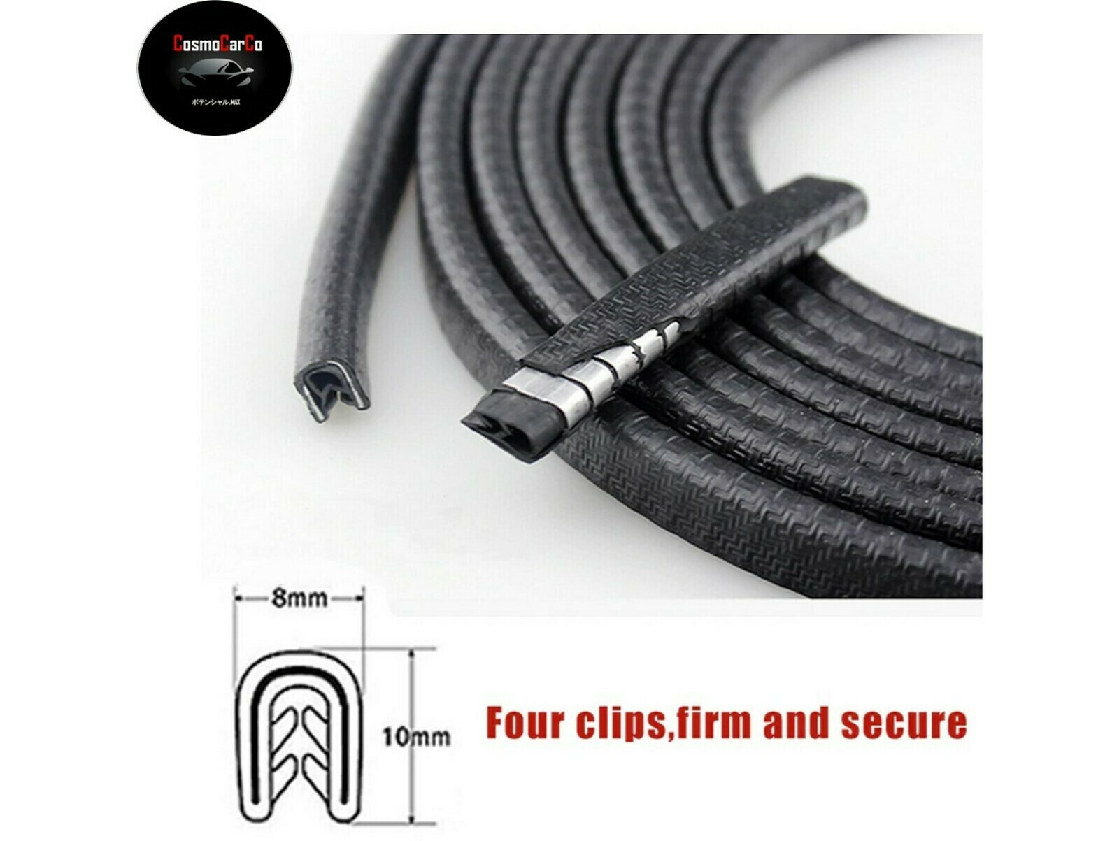 Car Door Edge Protector 10M Metal U-Shape Door Edge Trim Guard ...