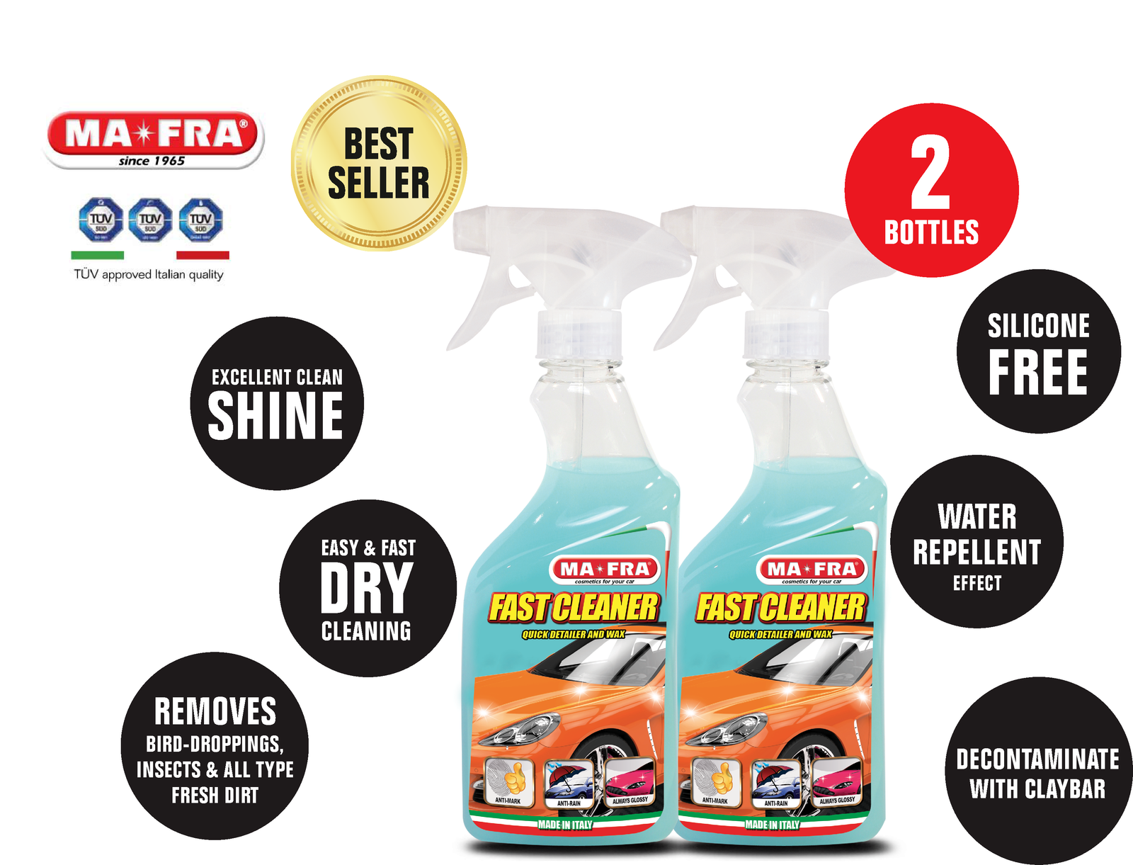 Mafra Fast Cleaner 500ml (Easy and Fast Dry Cleaner with instant ...